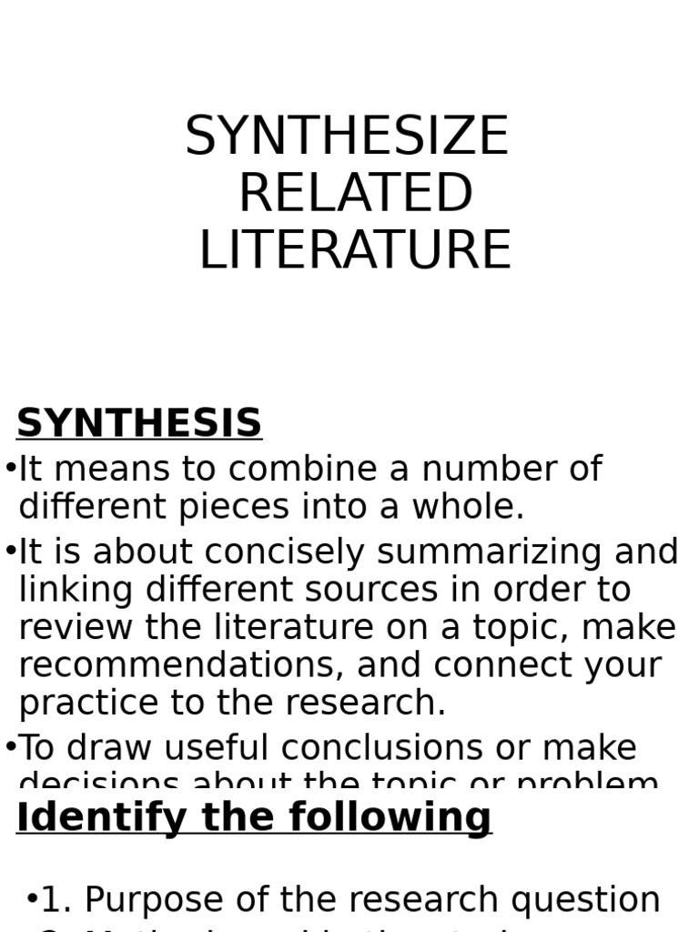 9.1. Synthesis and RRL | PDF
