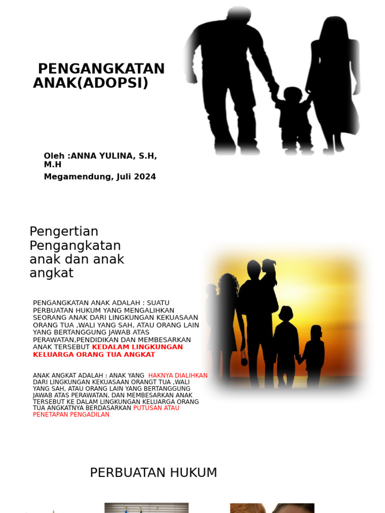 Pengangkatan Anak (Adopsi) | PDF