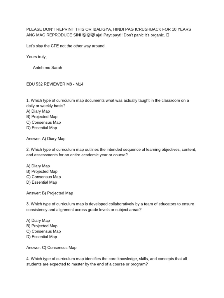 Edu 532 Reviewer M8 - M14 | PDF