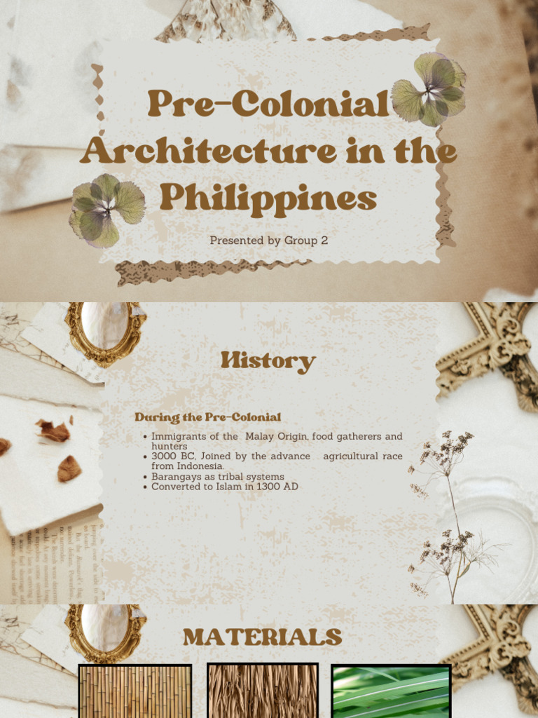 Pre-Colonial Architecture in The Philippines | PDF