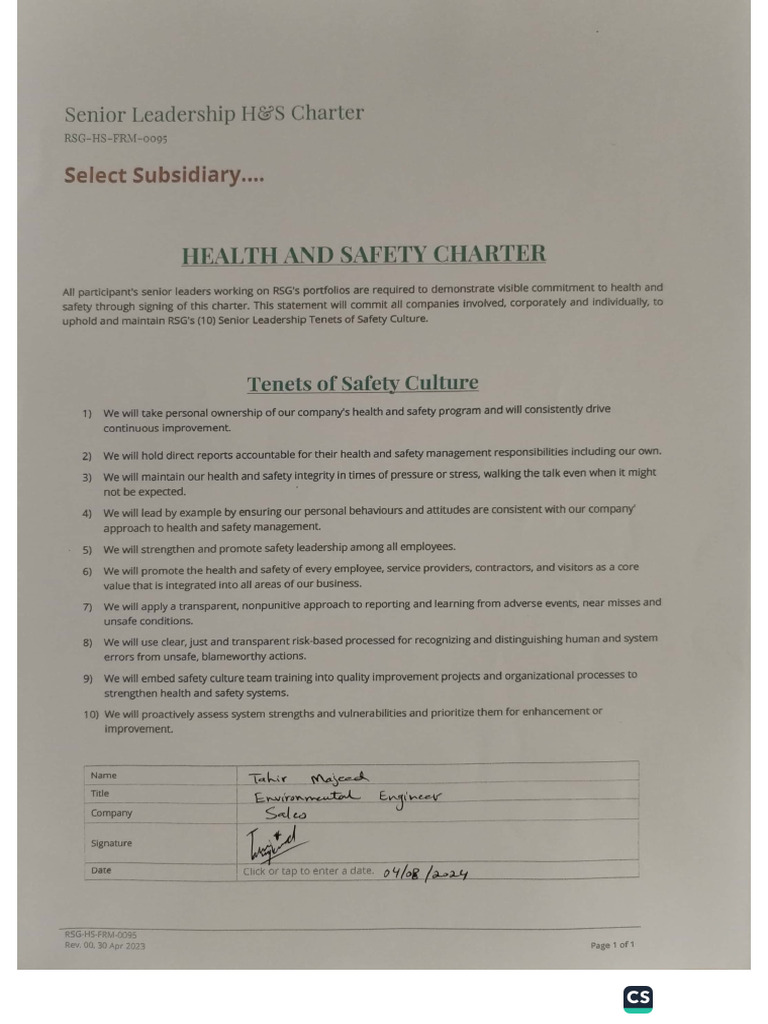 Tahir Majeed, Env. Engineer | PDF