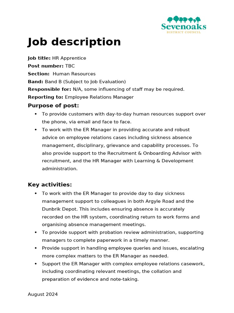 HR_JD_Apprentice | PDF