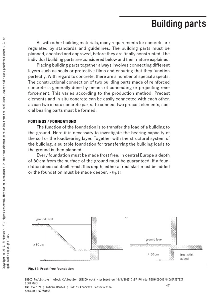 Building Parts Explanation | PDF | Foundation (Engineering) | Deep ...