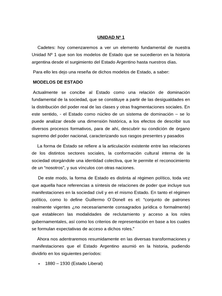 Modelos de Estado en Argentina | PDF