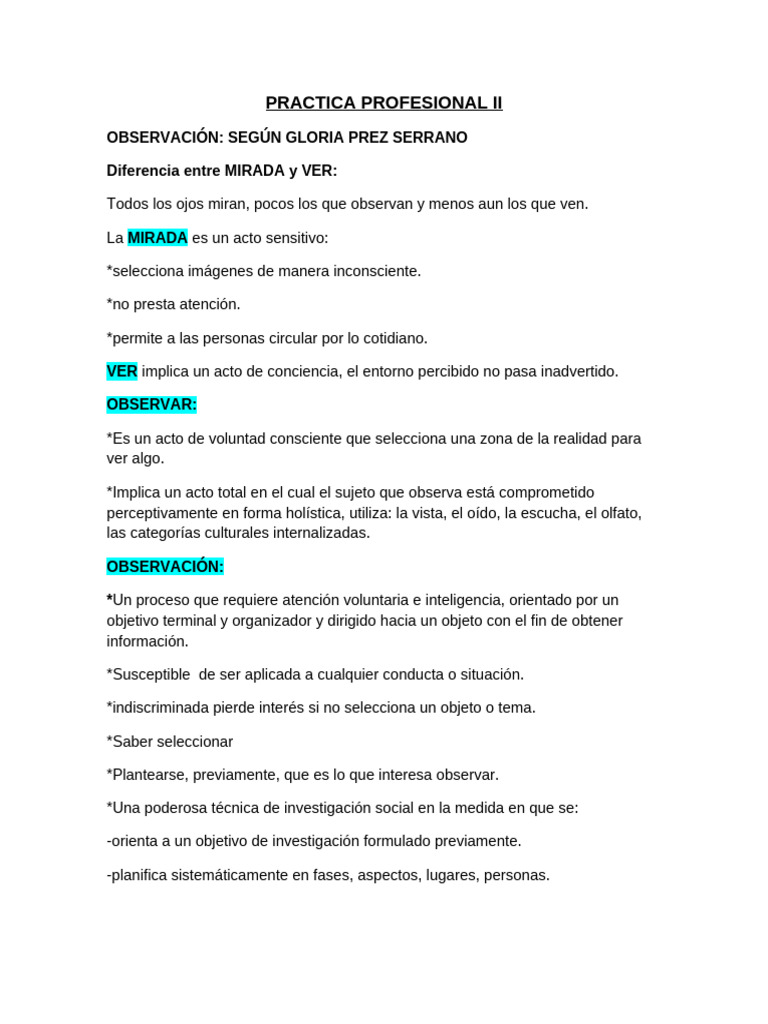 Resumen Practica Profesional Ii | PDF