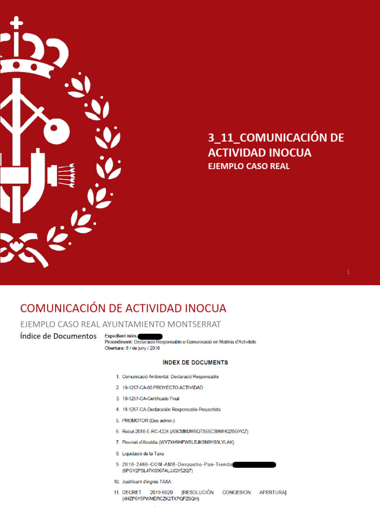 3.11 - Ejem Comunica Actividad Inocua | PDF