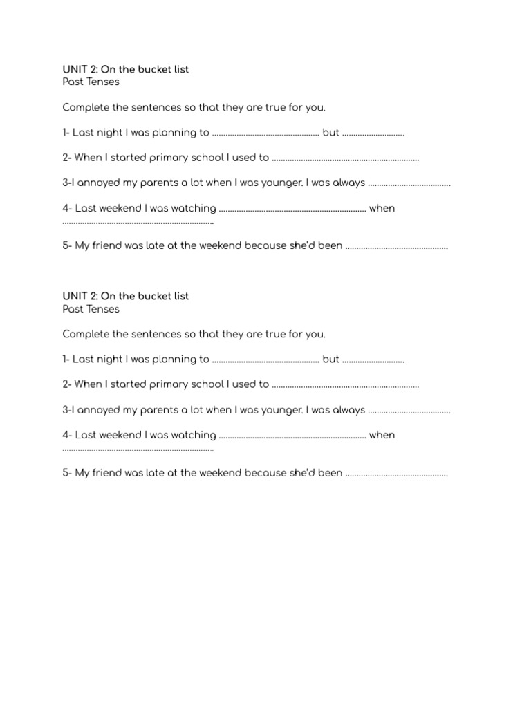FCE Unit 2 | PDF