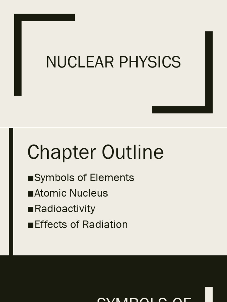 Nuclear Physics | PDF