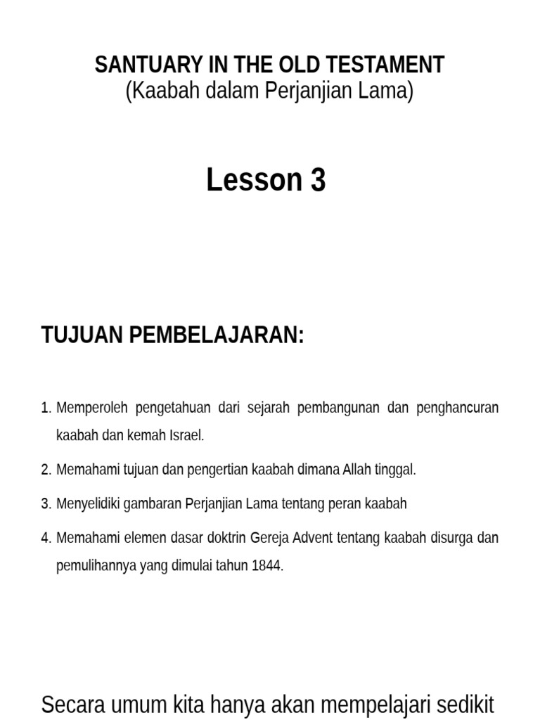 Santuary in The Old Testament 2024 | PDF