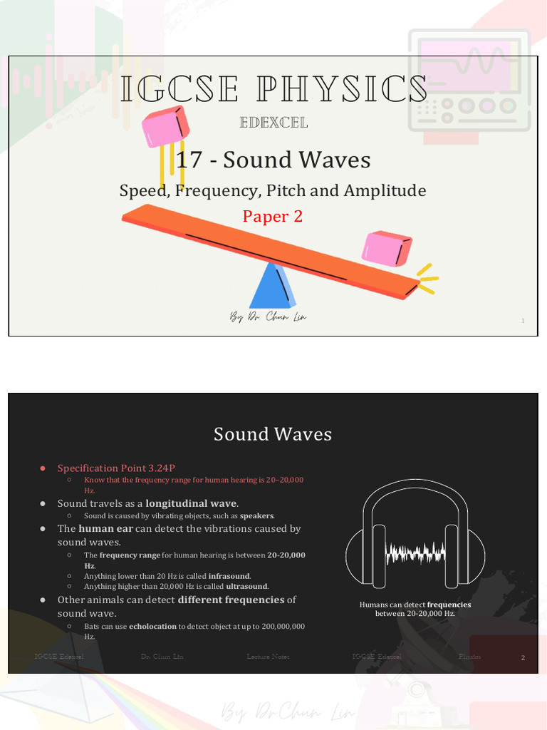 IGCSE-Physics-Lecture-17_-Sound-Waves(GC) | PDF