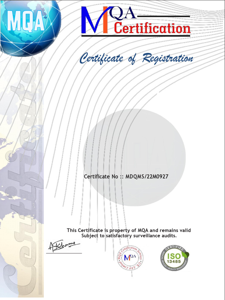 ISO Certificate. | PDF