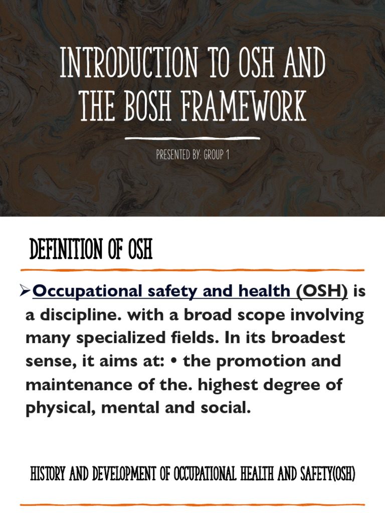 osh grp 1 | PDF
