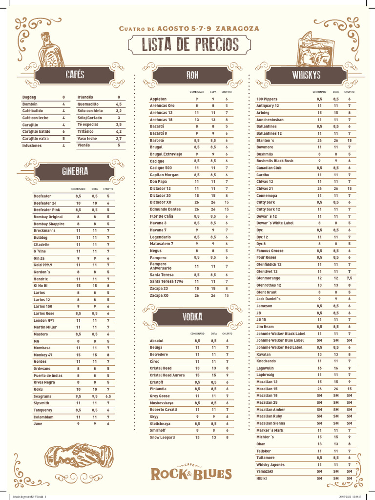 Carta de Precios | PDF