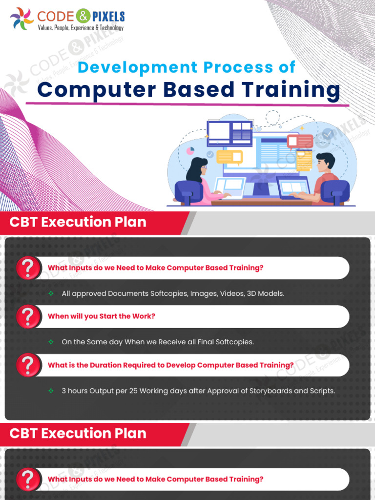 Computer Based Training (CBT) Development Process Code and Pixels | PDF ...