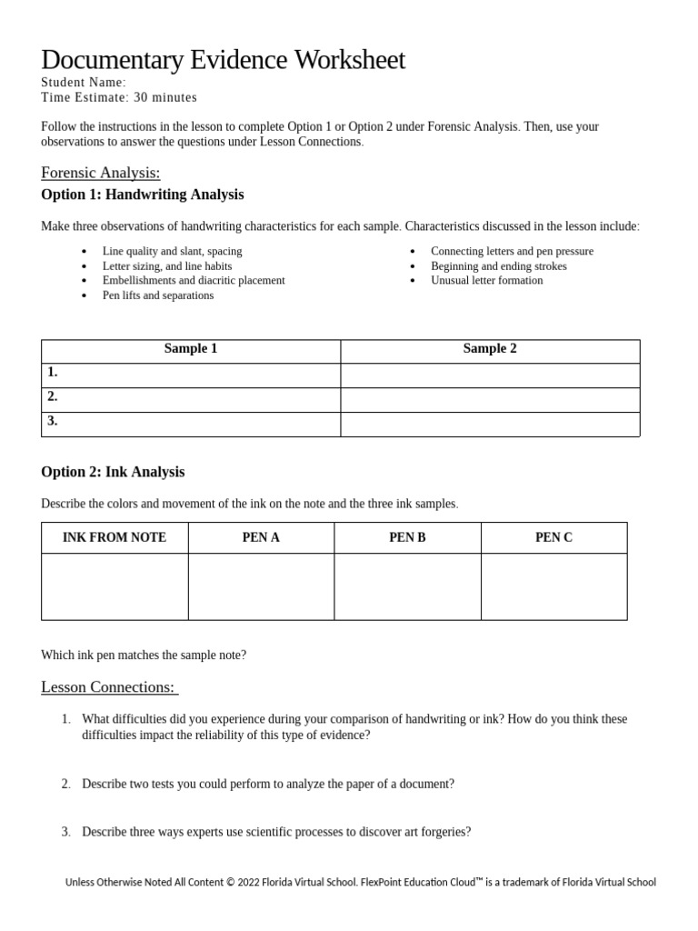 01_04_documentary_evidence_worksheet (2) | PDF