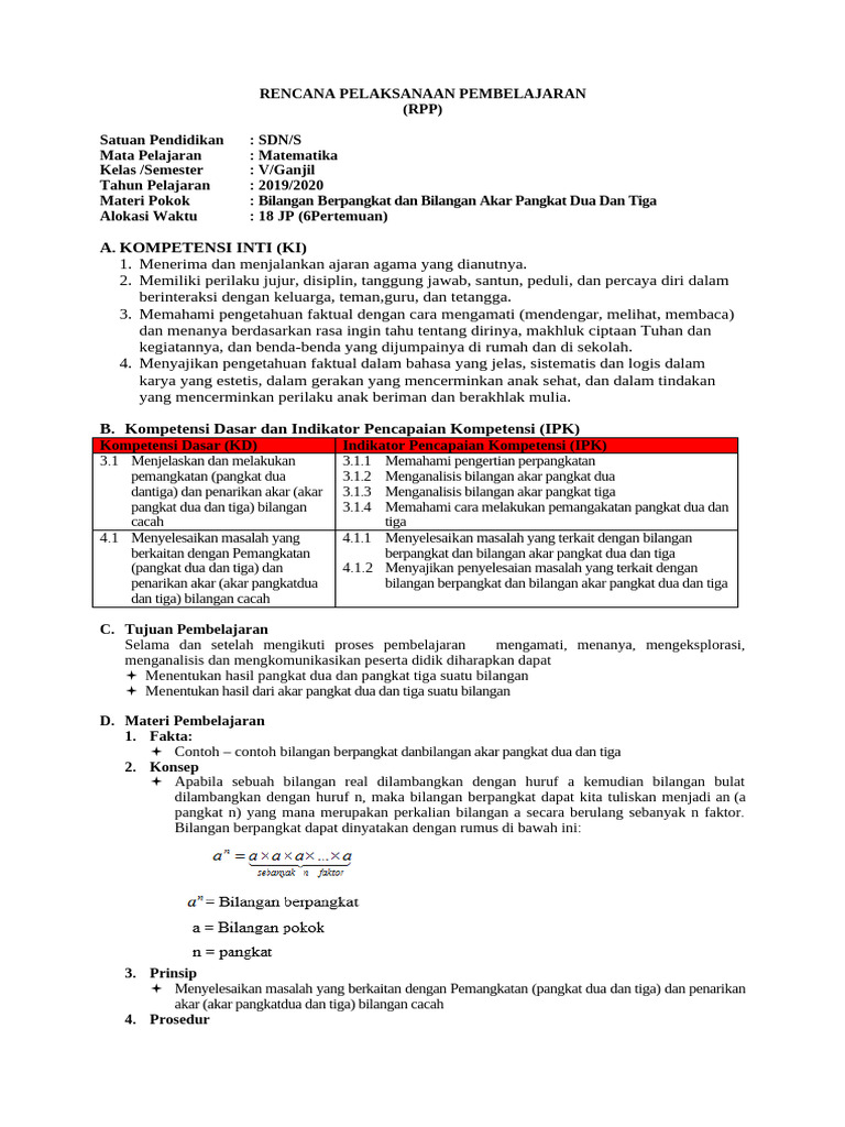 11. RPP. MTK (1) | PDF