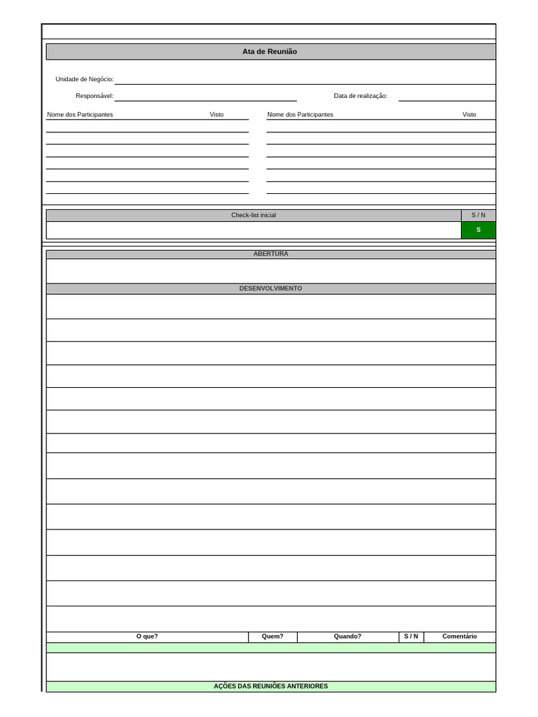 Modelo de Ata | PDF