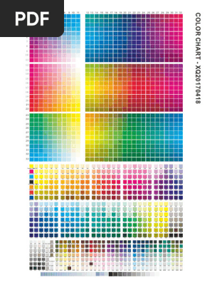 Printable Sublimation Color Chart