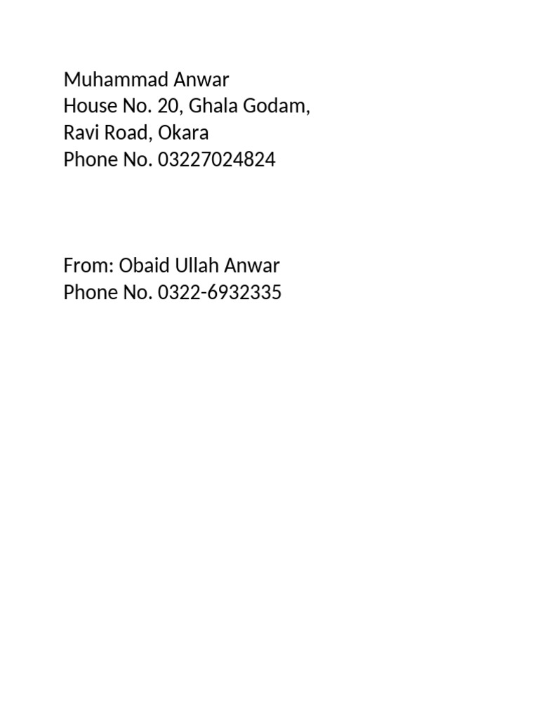 Muhammad Anwar | PDF