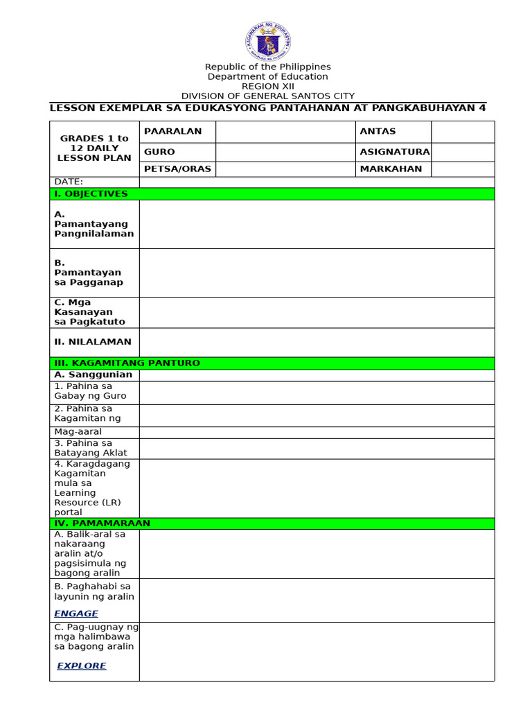 DLP FILIPINO 5es | PDF