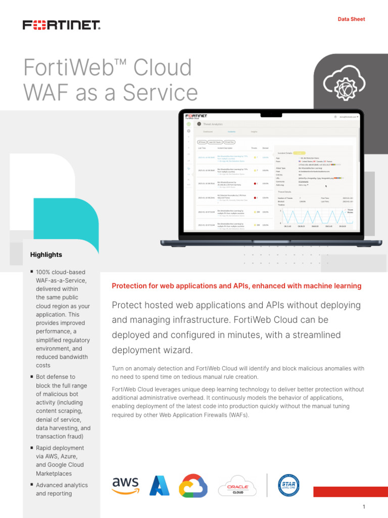 Fortiweb Cloud | PDF