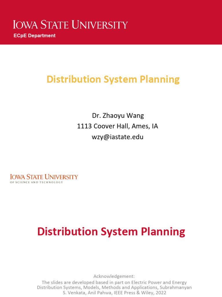 02 Chapter 5 Distribution System Planning | PDF