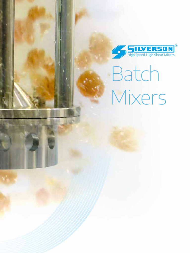 Silverson Brochure Batch Mixers US | PDF
