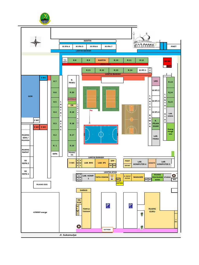 Denah Psat 2024 | PDF