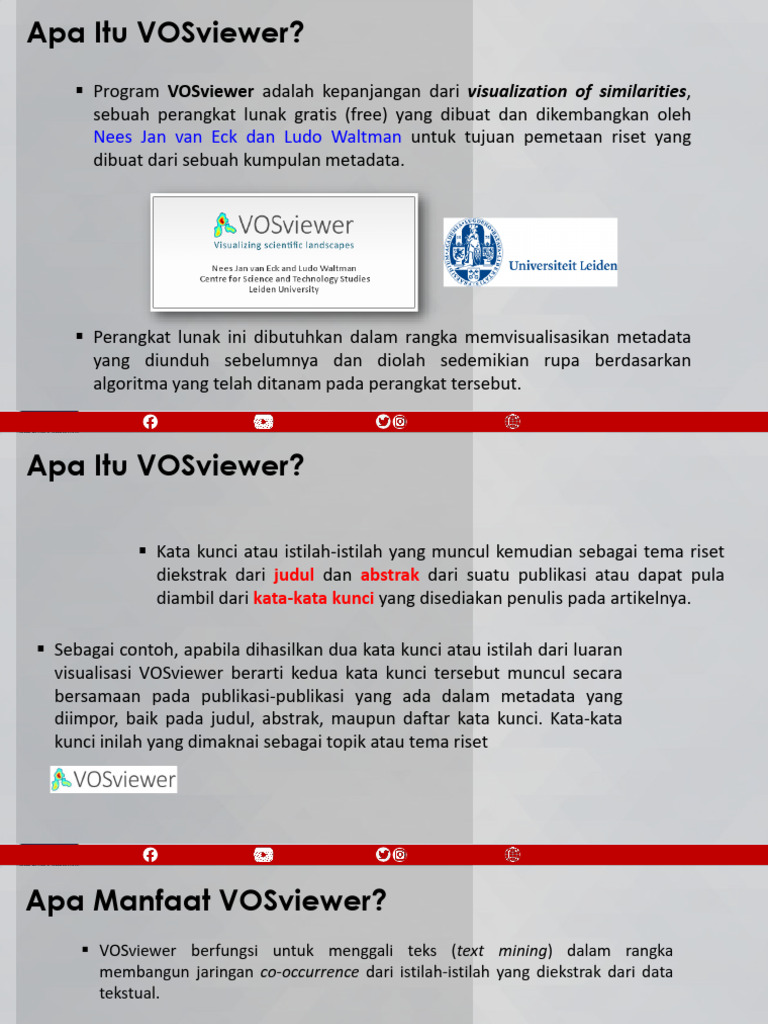 Tutorial VOSViewer | PDF