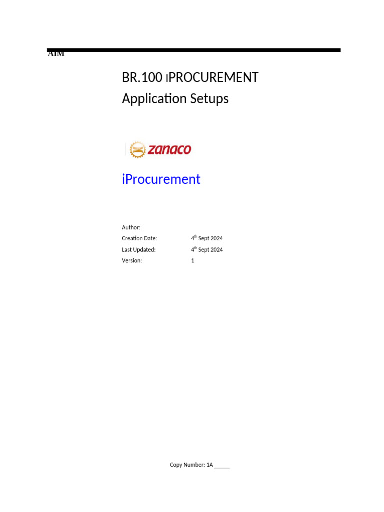 BR100 - Iprocurement | PDF
