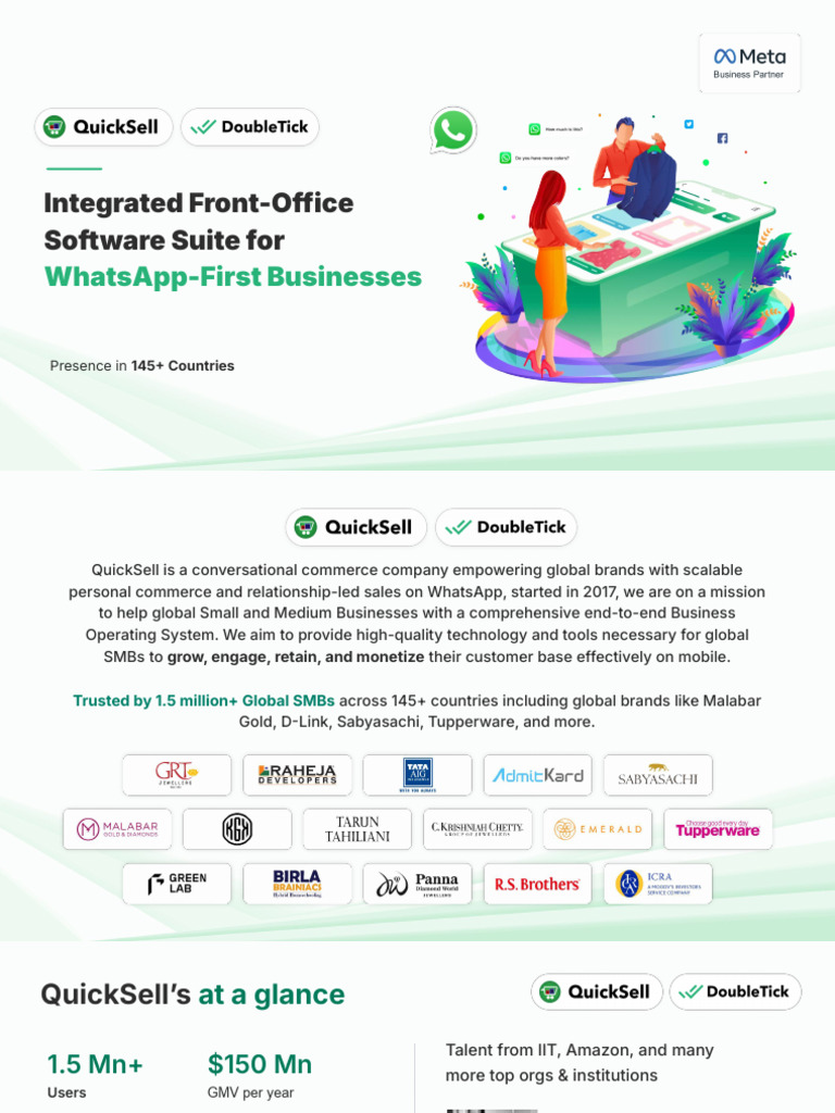 QuickSell: Empowering SMBs via WhatsApp | PDF | Computing | Software Engineering