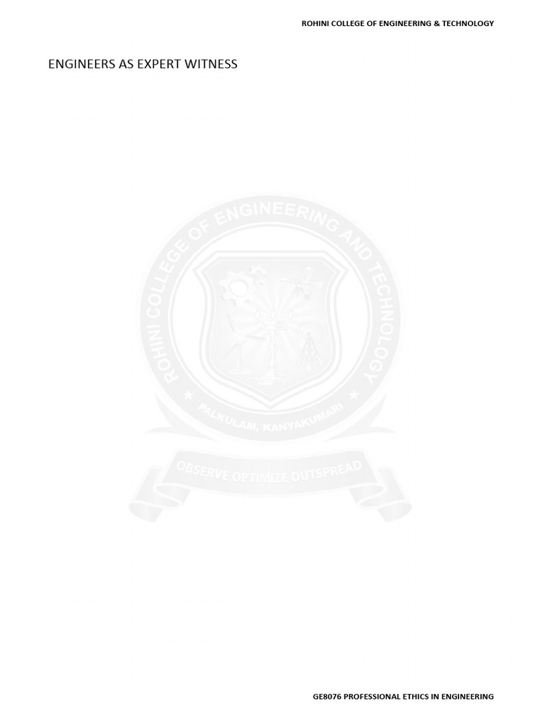 Engineers As Expert Witness 2 | PDF | Expert Witness | Witness