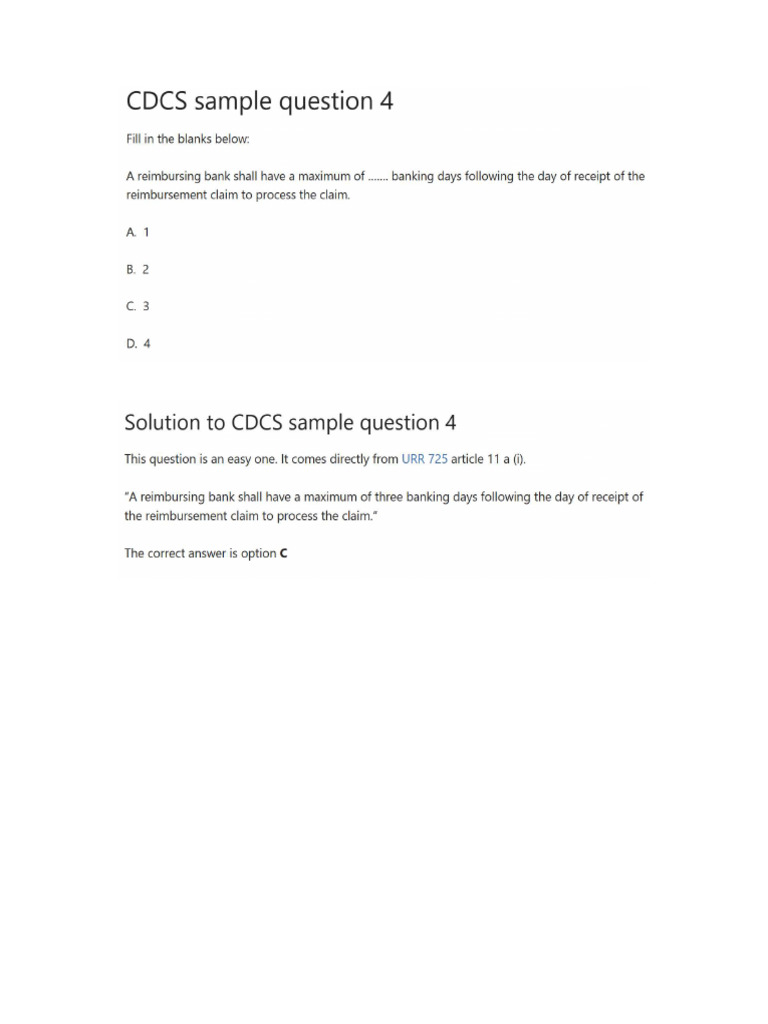 Cdcs Question and Answer 2 | PDF