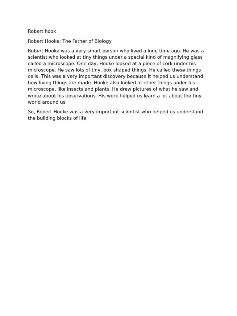 Robert Hook PDF | PDF