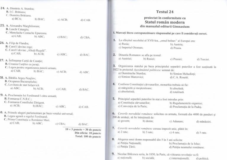 Statul Român Modern 4 | PDF