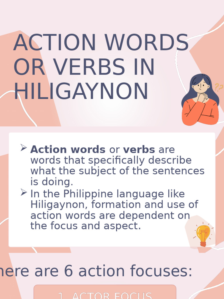 Action Words or Verbs in Hiligaynon (Beed - 2c) | PDF