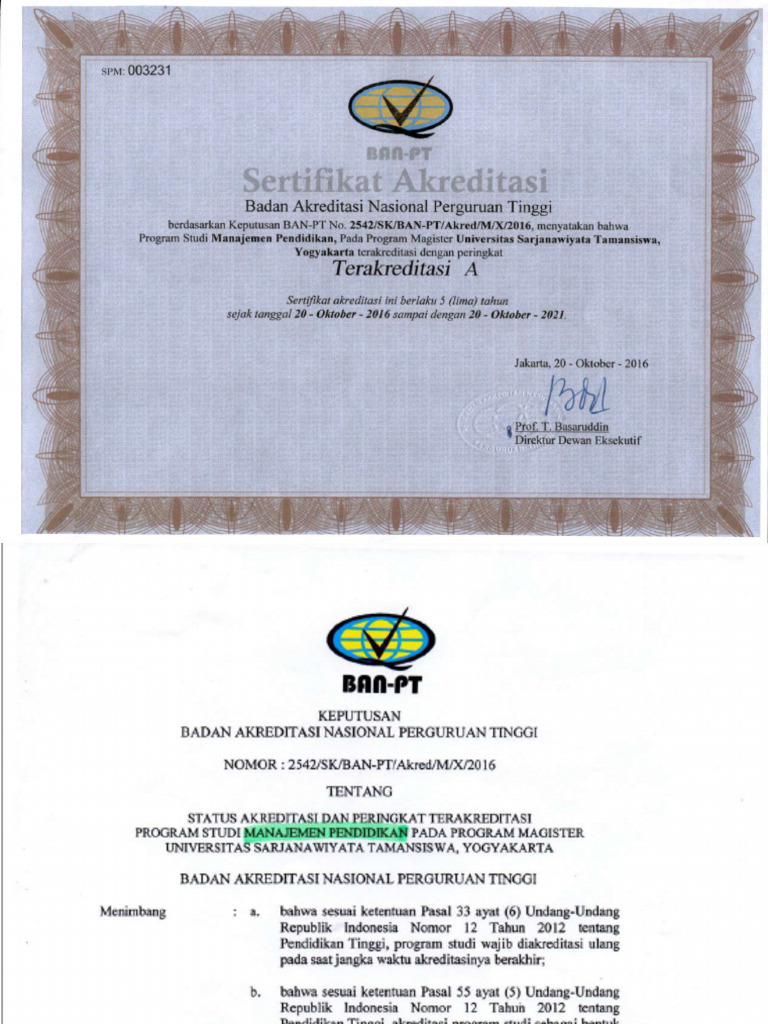 Sertifikasi Manajemen Pendidikan UST - Compressed | PDF