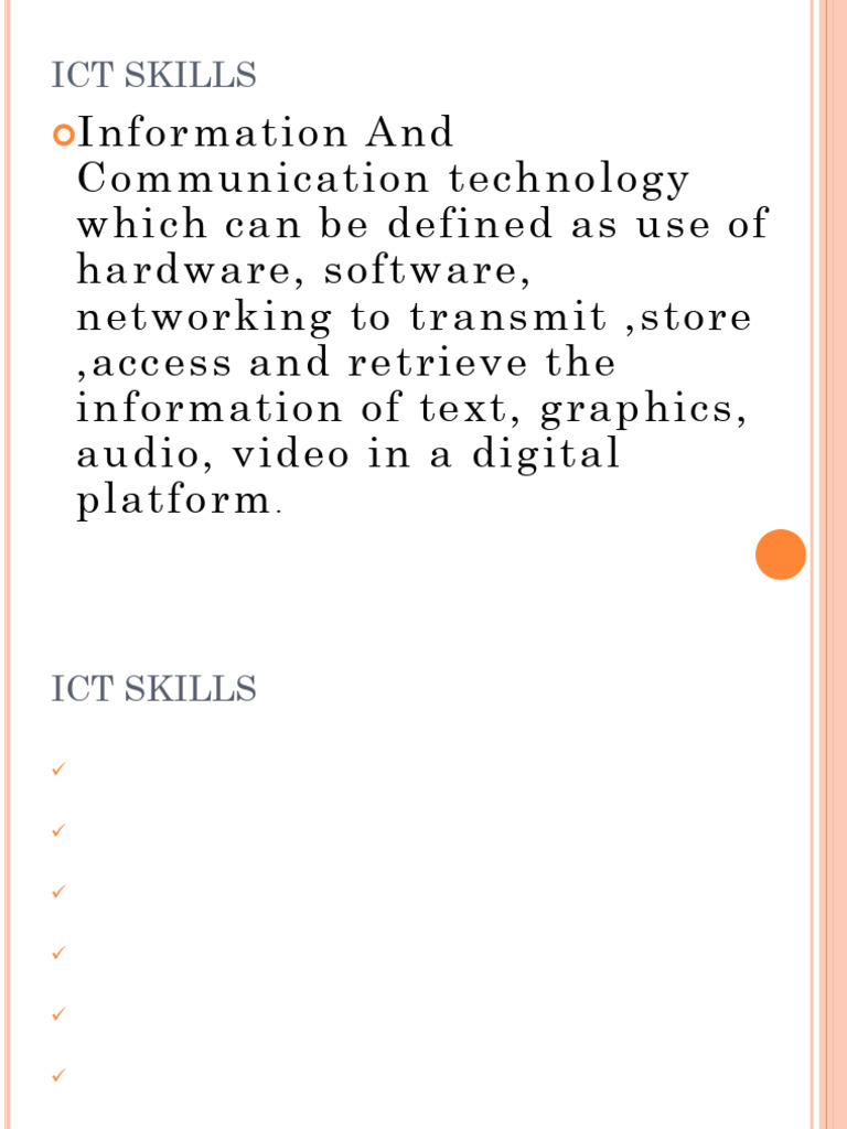Ict Skills | PDF