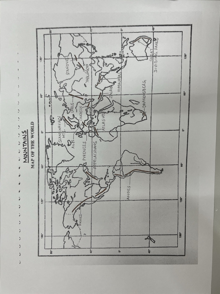 World Map Mountains | PDF