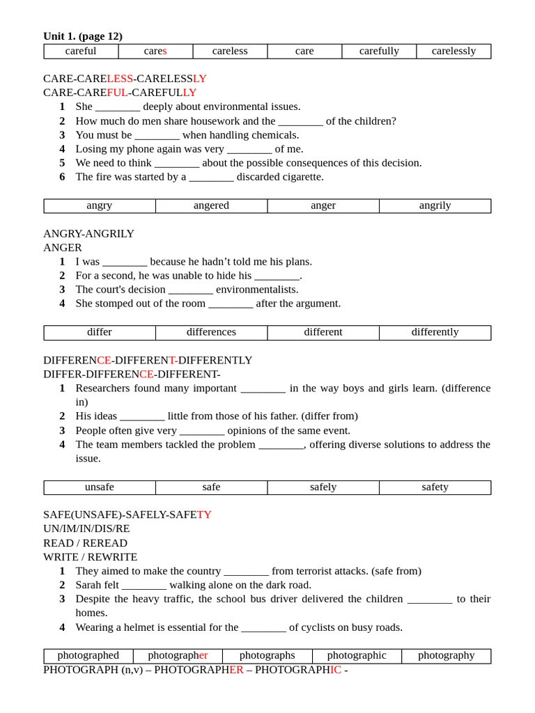 Voca-Word Form | PDF