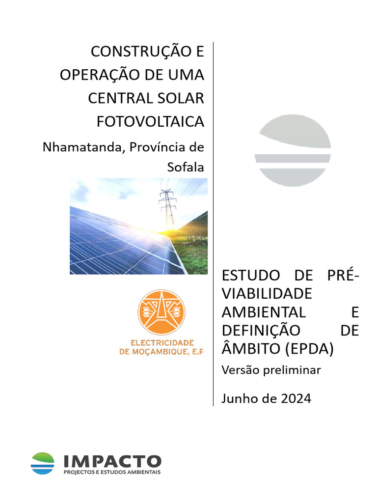 RT.DT.23.25.EPDA & TdR_Nhamatanda | PDF