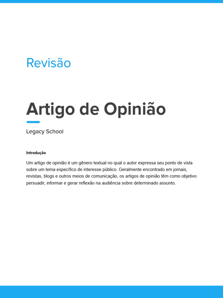 Artigo de Opinião | PDF
