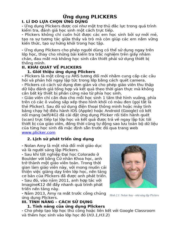 Ứng-dụng-PLICKERS- Nhập môn công nghệ giáo dục | PDF