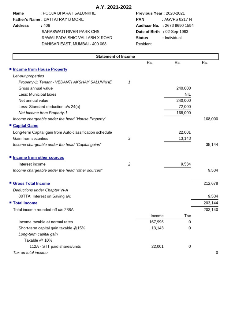 Pooja Bharat Salunkhe Computation 2122 | PDF