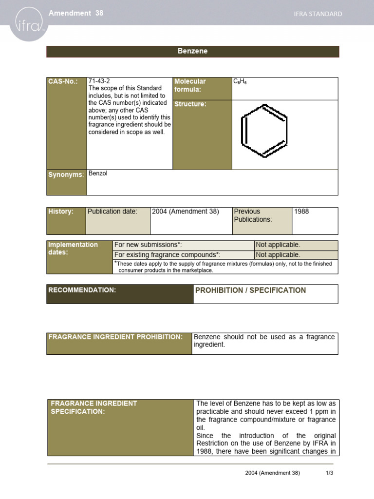 Benzene | PDF