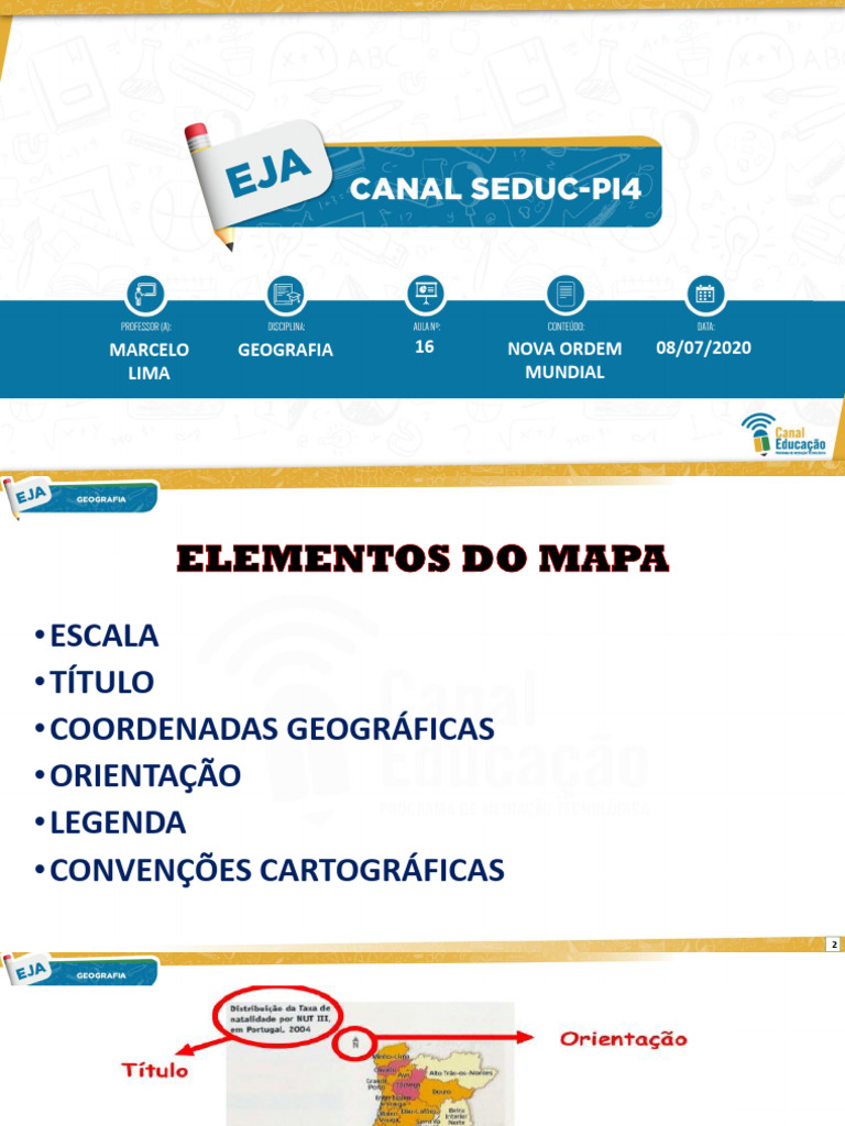 Elementos de Um Mapa | PDF | Mapa | Geometría analítica