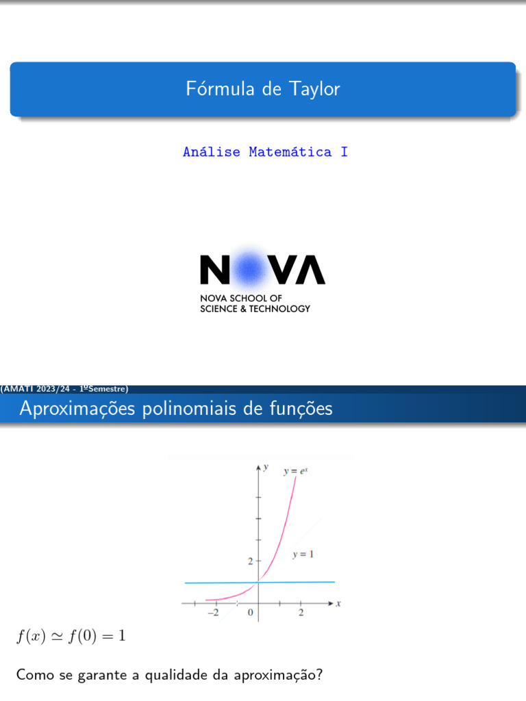 Taylor Series and Polynomial Approximations | PDF