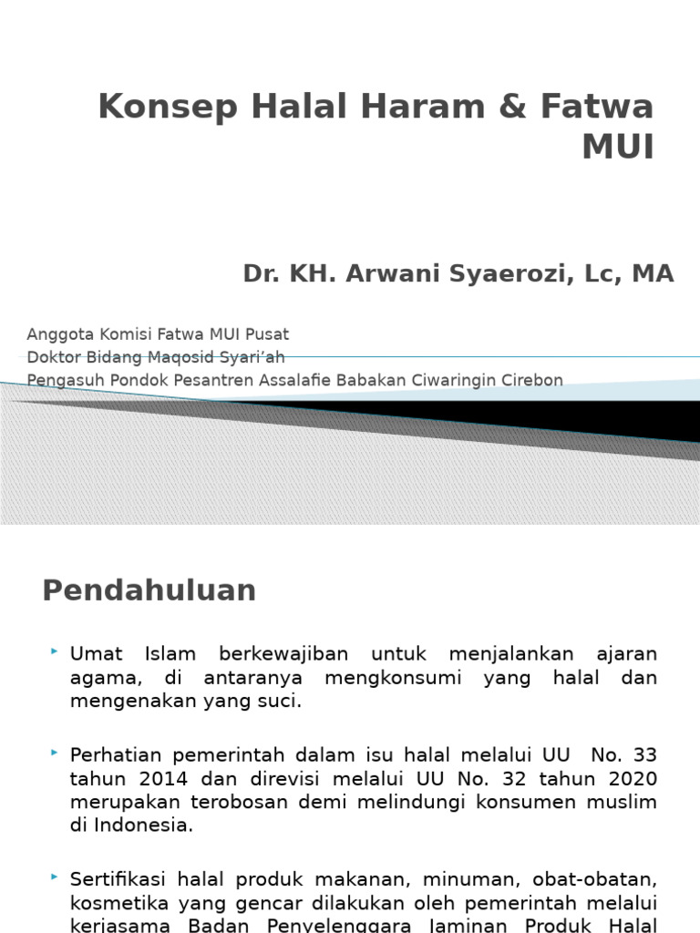 Fatwa Halal Haram | PDF