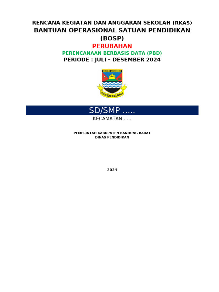 Cover Rkas Perubahan - 2024 | PDF