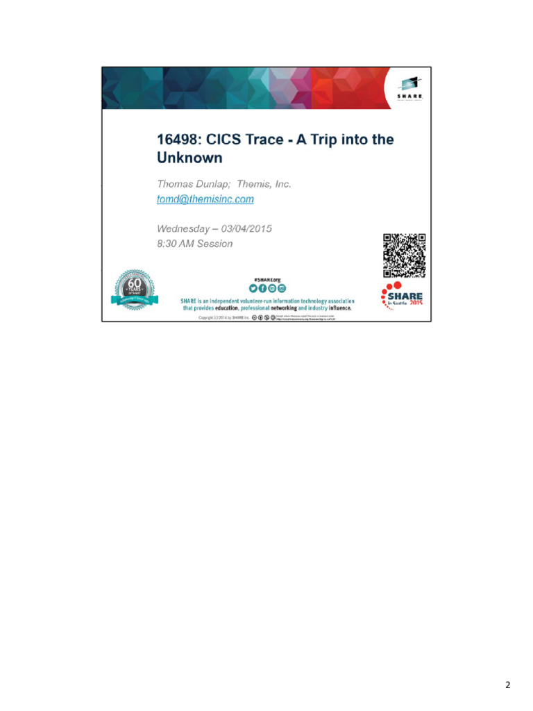 CICS Trace Pres Upd | PDF